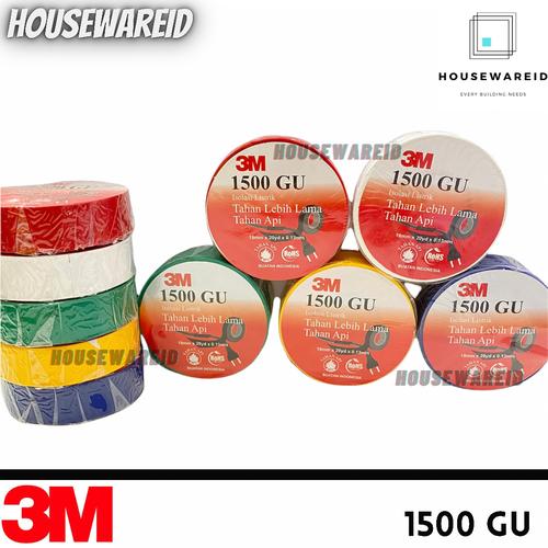 Jual Isolasi Listrik 3M 1500 GU Original lakban solasi selotip kabel ...