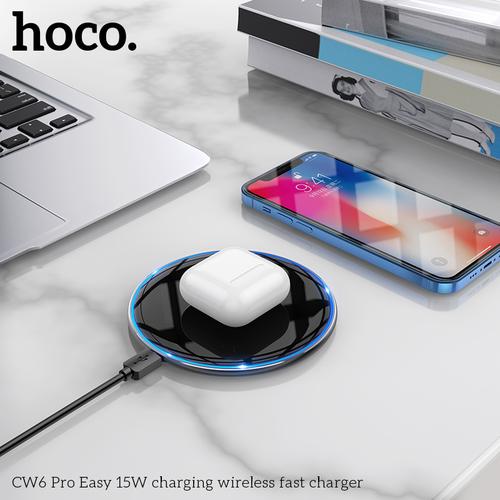 Jual HOCO CW6 PRO Wireless Charger 15W Fast Charging Type C - Putih ...