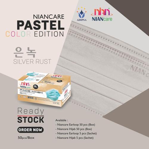 Jual Masker Medis Niancare 3ply isi 50 Surgical Mask Pastel RESMI ...