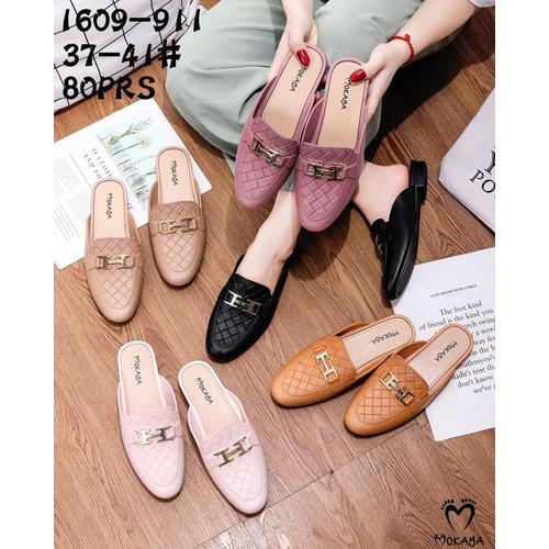 Jual (1609-911) Sepatu Slop Wanita Gesper H Mewah Cantik Elegant Import ...