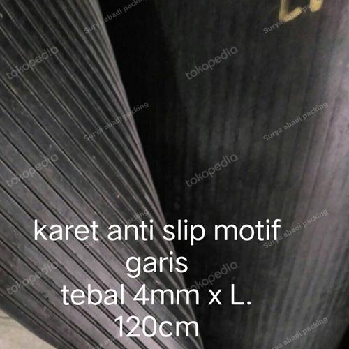 Jual karpet lantai / karpet karet anti slip motif garis tebal 4mm x ...