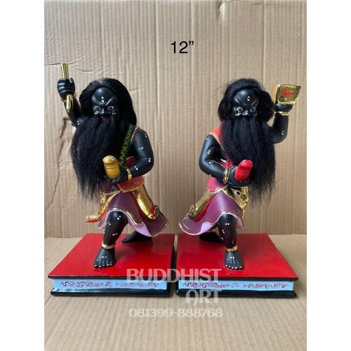 Jual Patung pengawal Dewa huat cu kong / fa chu kong 12 inch kayu ...