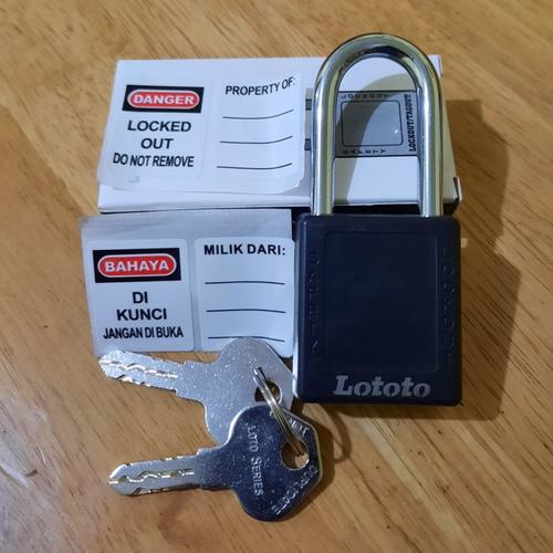 Jual LOTOTO L410Black, Gembok Safety Loto Padlock Safety Lockout Tagout ...