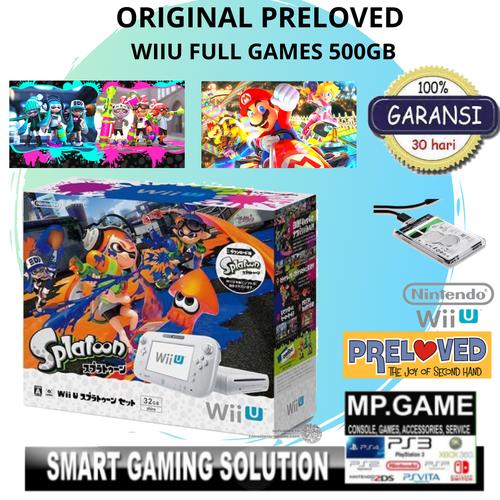 Promo PRELOVED NINTENDO WII U/ WIIU LIMITED EDITION FULL GAMES 500GB ...