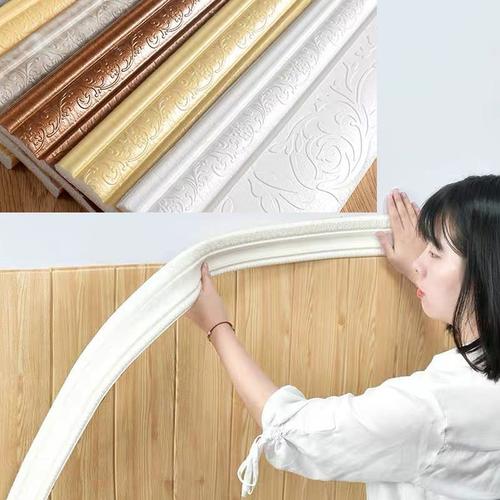 Jual Wall Border List Foam 3D 8mm Wallpaper Tebal List Dinding Border ...