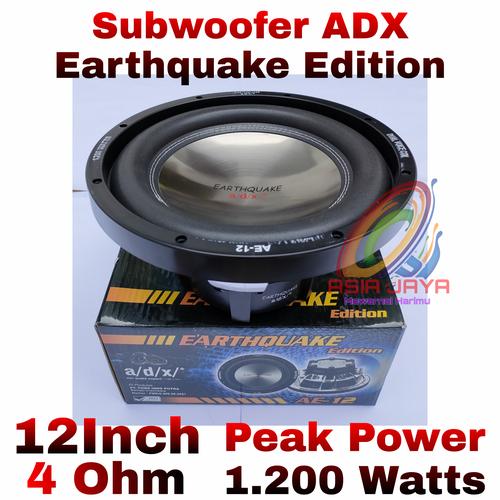 Jual Subwoofer ADX Earthquake Edition 12 Inch Double Voice Coil - Kota Bekasi - Asia Jaya Online ...
