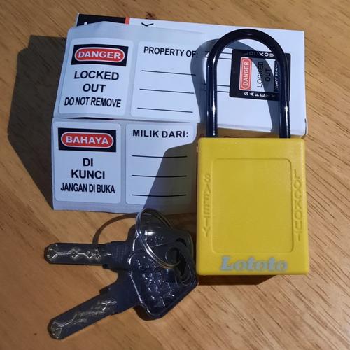 Jual LOTOTO LS32 Yellow Gembok Safety Loto Padlock Safety Lockout ...