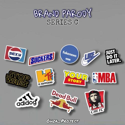 Jual STICKER AESTHETIC TUMBLR BRAND PARODY SERIES C // STIKER VINYL ...