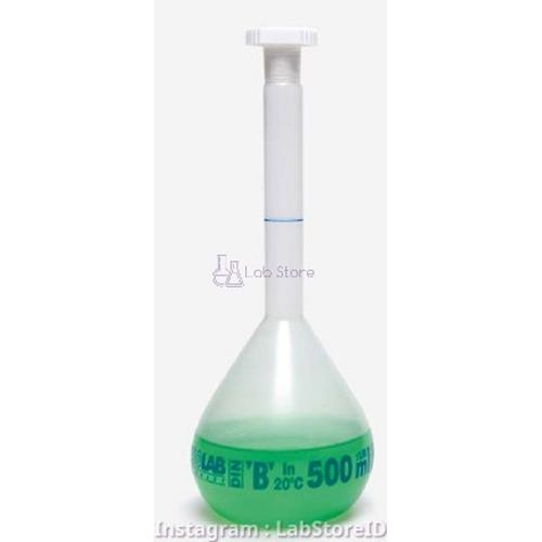 Jual Volumetric Flask Labu Ukur Labu Takar Plastik PP 500 ml Clear ...