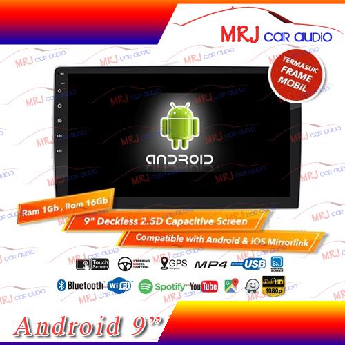 Jual TV Android 9 inch Head unit Tv mobil mirrorlink Double din 9inch ...