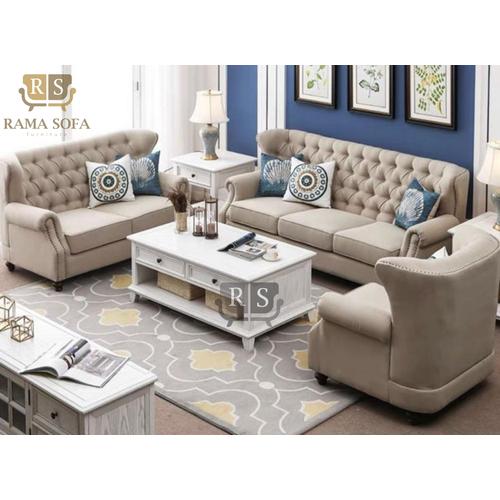Jual sofa Chesterfield set 321 sofa tamu sofa minimalis sofa retro ...