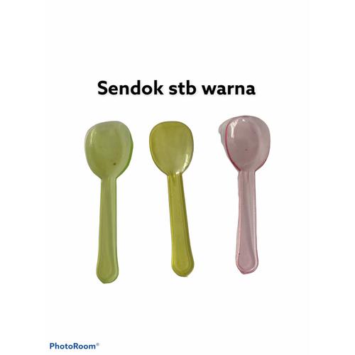 Jual SENDOK PUDING/SENDOK SEKOP ES/SENDOK KECIL PLASTIK STB WARNA 100 ...