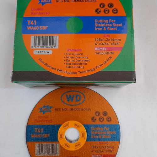 Jual WD CUTTING WHEEL 105 MM X 1.2 MM X 16 MM - GURINDA POTONG 4 ...