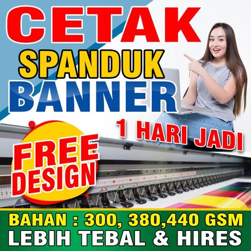 Jual CETAK MURAH Banner Spanduk Backdrop Baliho Flexi 300 / 380 GSM ...