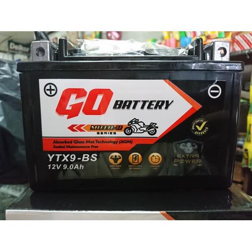 Jual Garansi 6 Bulan Aki GO Battery YTX9 BS aki motor Kawasaki Ninja ...
