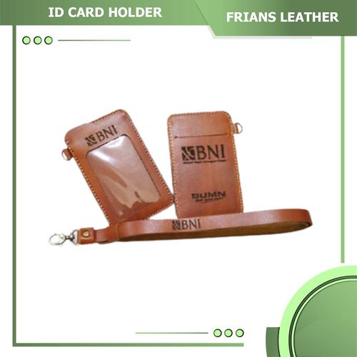 Jual Handmade ID Card Name Tag Holder Kulit Logo Bank Negara Indonesia ...