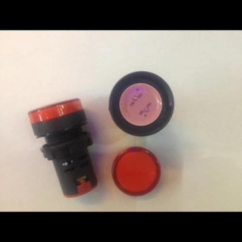Jual Pilot Lamp LED 22mm 220V RED Type: AD22-22DS, with LED Indicator ...