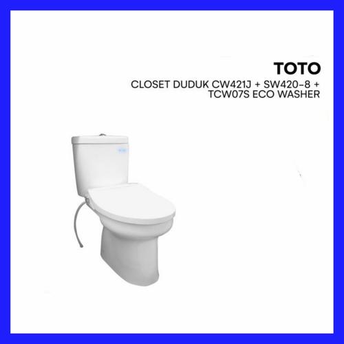 Jual CLOSET KLOSET TOILET DUDUK TOTO CW 421 JP J CW421J WHITE ECO ...