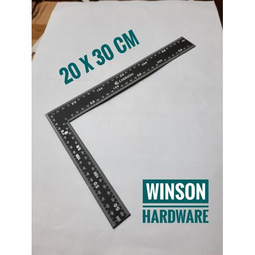 Jual Siku Hitam 20 x 30 cm Carrson Penggaris Siku Meter - Jakarta Barat ...
