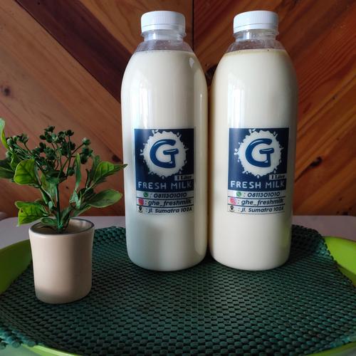 Jual Susu Segar Sapi kemasan Botol 1 Liter - Susu Segar - Susu Sapi ...