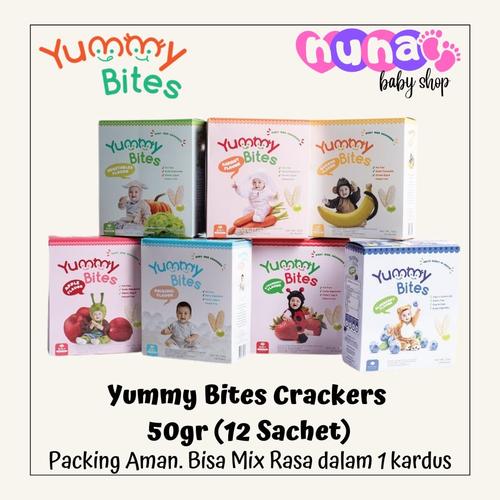 Jual Snack MPASI baby Yummy Bites Rice Crackers 50 gr / Camilan Bayi ...
