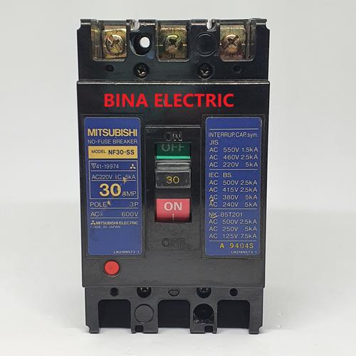 Jual MCCB Mitsubishi NF30-SS 3P 30A / NFB Mitsubishi NF30SS 3P 30A - Jakarta Pusat - Bina ...