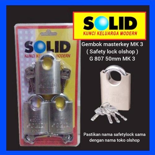 Jual Gembok Baja SOLID 807 50mm MK3 - Jakarta Barat - Safety Lock ...
