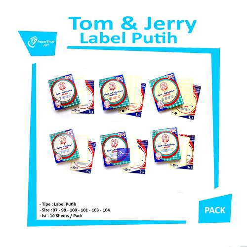 Jual Tom n Jerry Label Putih 97-99-100-101-103-104 [ 1 PAD ] - 97 ...