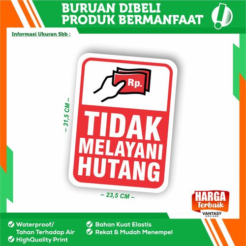 Jual Stiker Vynil Tidak Melayani Hutang Untuk Toko atau Warung - Kota ...