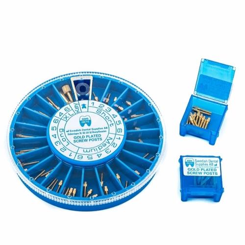 Jual Pin Screw Pin Pasak Logam Gold refill dental post pasak pin screw ...