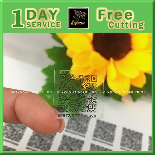 Jual SPV 4 1-7 Arjuna Cetak Stiker Vinyl Kotak Label Makanan Print ...
