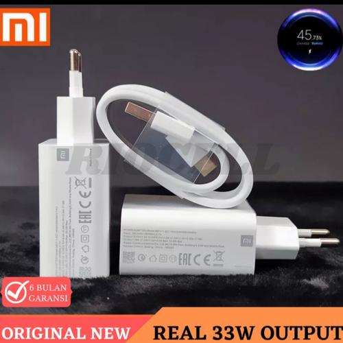 Jual MI Turbo Xioami Charger Poco x3 pro 33W real original usb to type ...