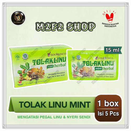 Jual Sido Muncul Tolak Linu Cair Mint Herbal - 15 ml (Harga Box ...