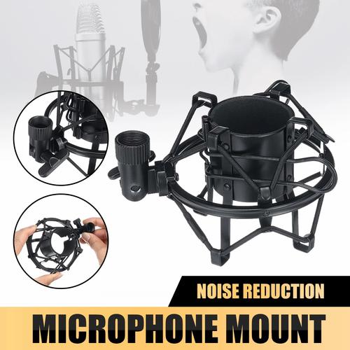 Jual SHOCKMOUNT MIC CONDENSER SHOCKPROOF MICROPHONE HOLDER MIC CLAMP ...