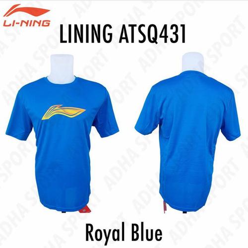 Jual OBRAL BAJU LINING ATSQ 431 ROYAL BLUE KAOS BADMINTON ORIGINAL LI ...