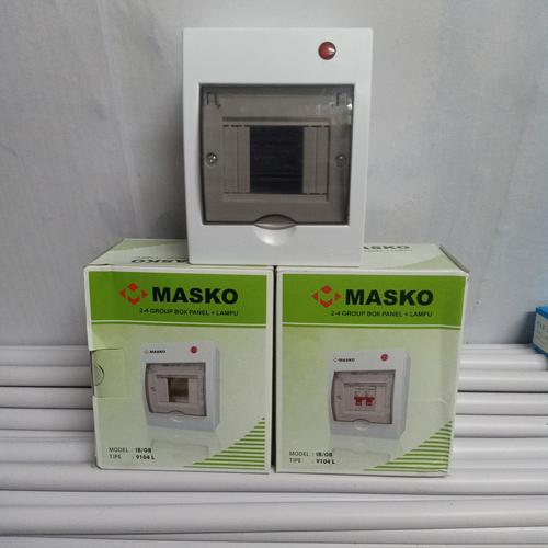 Jual box masko 2-4 group / box panel + lampu model ib/ob type 9104 L ...