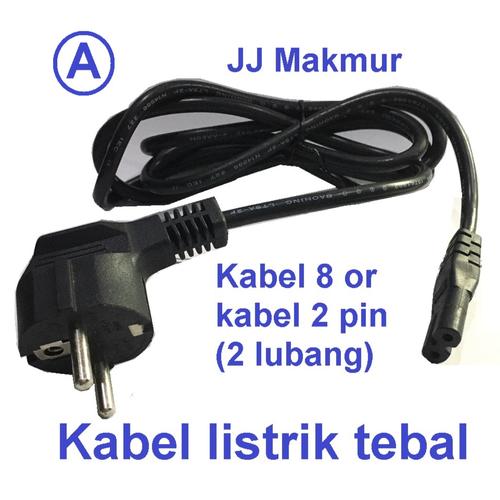 Jual Kabel power colokan listrik konektor 2pin - Cable wire Connector 2 ...