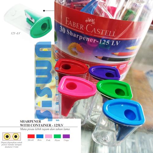 Jual PERAUT PENSIL FABER CASTELL 125 LV (PERUNCING LENGKAP DENGAN WADAH ...