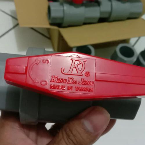 Jual Stop kran/Ballvalve pvc merk(KDJ)Taiwan 3/4"inch(Non drat/polos ...
