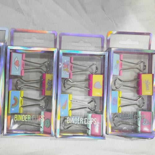 Jual Fancy Binder Clips 32mm Colorful Binder Clips set of 4 - Jakarta ...