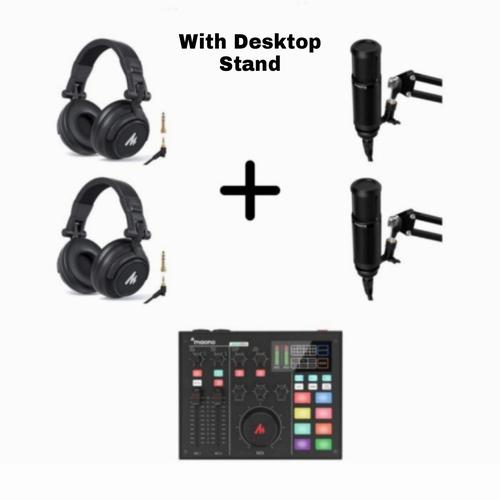 Jual Maono AU-AM100 Podcasting Pack 10 - Portable Podcast Studio Bundle ...