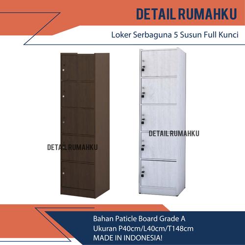 Jual Lemari Serbaguna 5 susun/Loker Serbaguna Kunci Minimalis Termurah ...