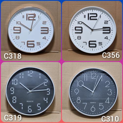 Jual JAM DINDING MINIMALIS MODERN DAN MEWAH 30CM HENING SWEEP MOVEMENT ...