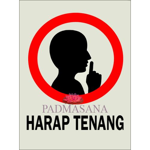 Jual TPS-052 Papan tanda sign hiasan dinding walldecor harap tenang ...
