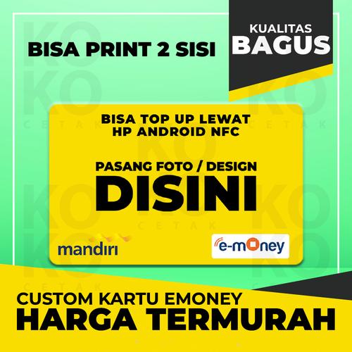 Jual Etoll E-toll Emoney E-money Custom Print 2 Muka, Foto Saldo 0 EMONEY 2 - Jakarta Utara ...