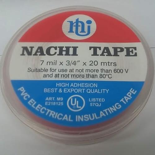 Jual Isolasi Listrik PVC Nachi Merah 7 mil x 3/4" x 20 mtrs Electrical ...