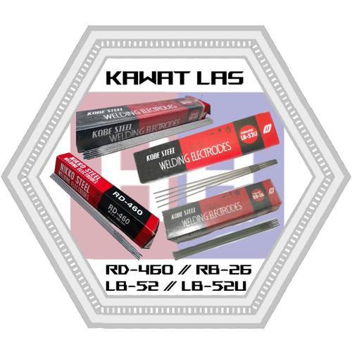 Jual KAWAT LAS LISTRIK STEEL WELDING ELECTRODES RD-460 RB-26 LB-52 LB ...