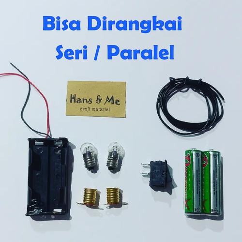 Jual Rangkaian Listrik untuk Praktek SD kelas 6 - Dengan Batere ...