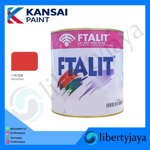 Jual 1kg 208 Kansai Red KF-208 FTALIT Cat Besi & Kayu - Jakarta Utara ...