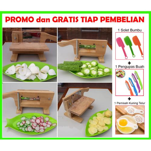 Jual Alat Pemotong Kerupuk Rambak (Ukuran Besar) - Kayu Mahoni - Kab ...